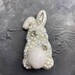 Rabbit Brooch, White Rabbit Brooch, Kawaii Rabbit, Shawl Pin, Bunny Pin ...