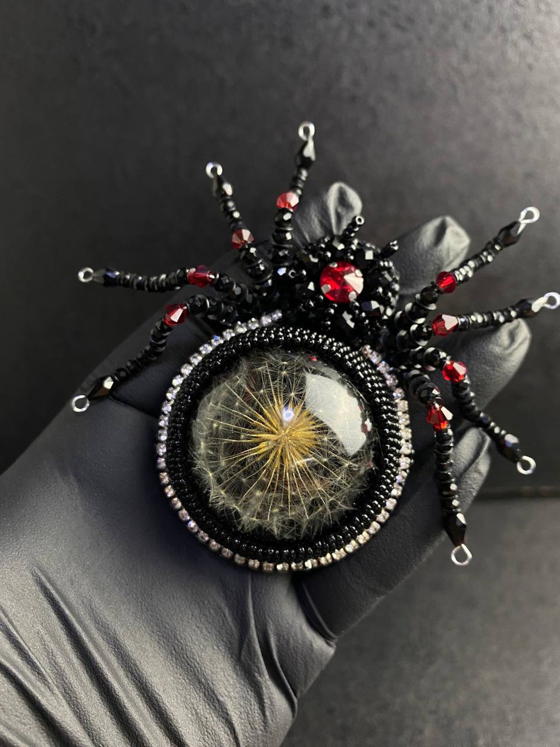 Big Spider Brooch, Spider Brooch, Spider Jewelry, Real Dandelion ...
