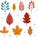 Autumn Leaves Clipart,fall Elements Clipart, Autumn Leaves, Fallen ...