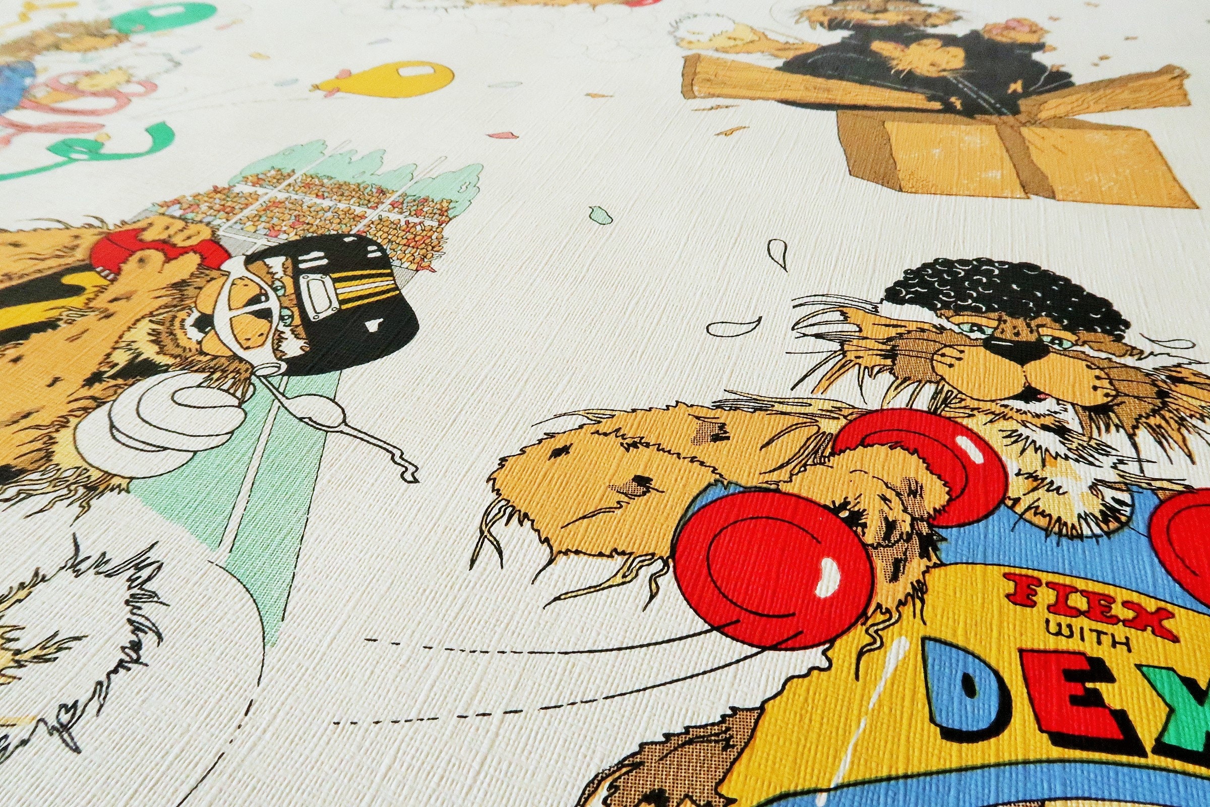 Dexter the Cat Wallpaper Original Vintage Wallpaper - Etsy