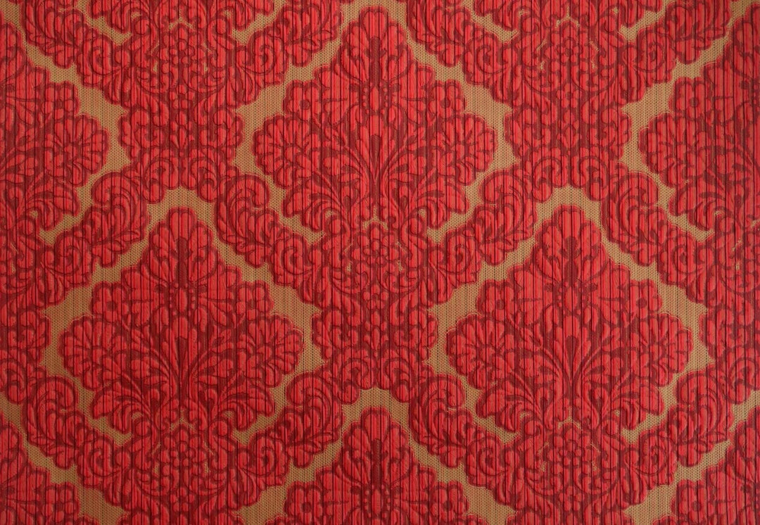 Genuine Vintage Embossed Wallpaper Vintage Damask Wallpaper Victorian ...