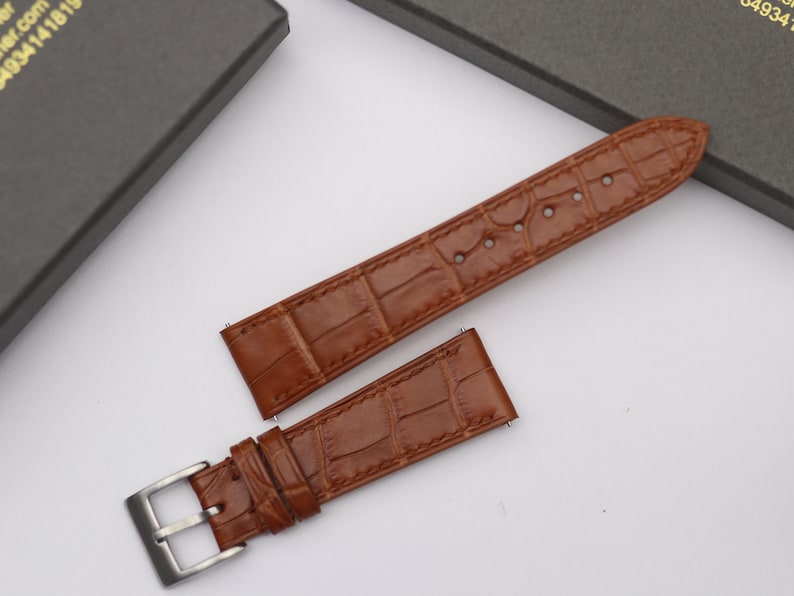 Genuine Alligator Skin Watch Strap Alligator Leather Watch - Etsy