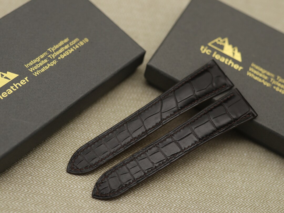 Genuine Alligator Skin Watch Strap for Tank Watch - Custom Watch Strap ...