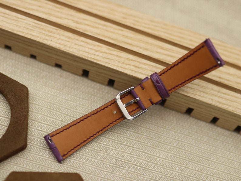 Genuine Alligator Skin Watch Strap Alligator Leather Watch - Etsy
