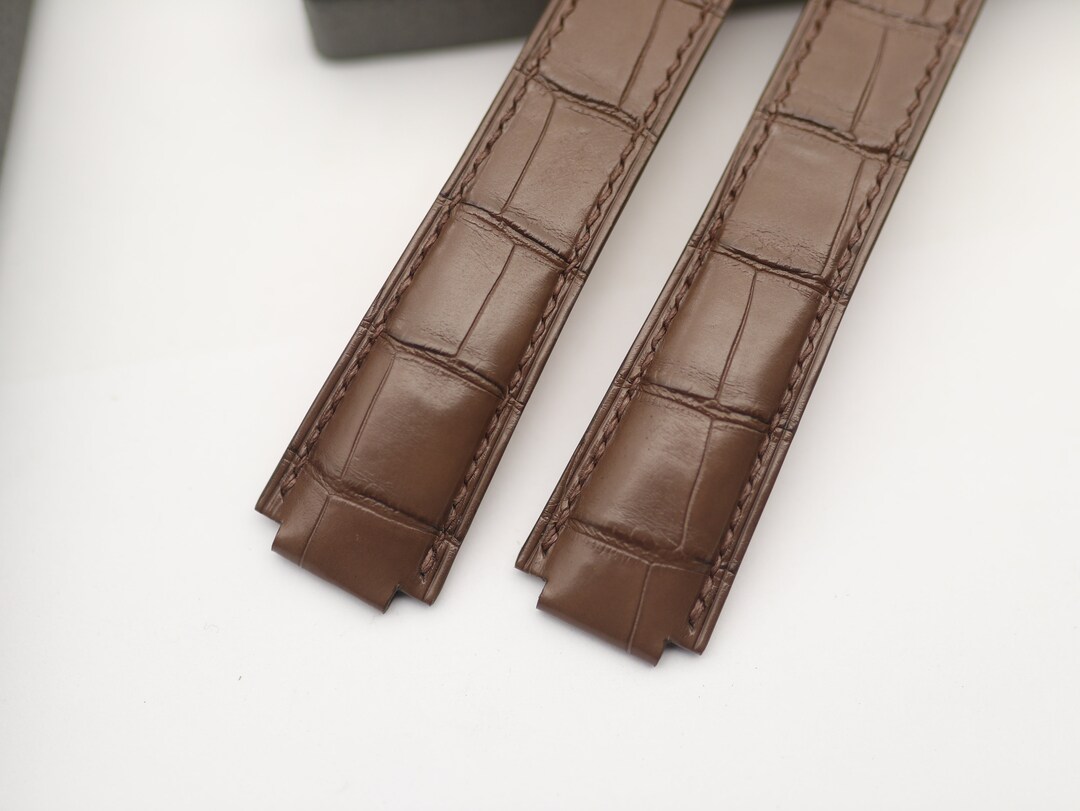 Indented Strap - Indented Genuine Alligator Skin Watch Strap for Ballon ...