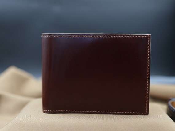 Shell Cordovan Leather Wallet Shell Cordovan Wallet - Etsy