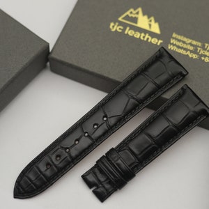Genuine Alligator Skin Watch Strap Alligator Leather Watch Strap ...