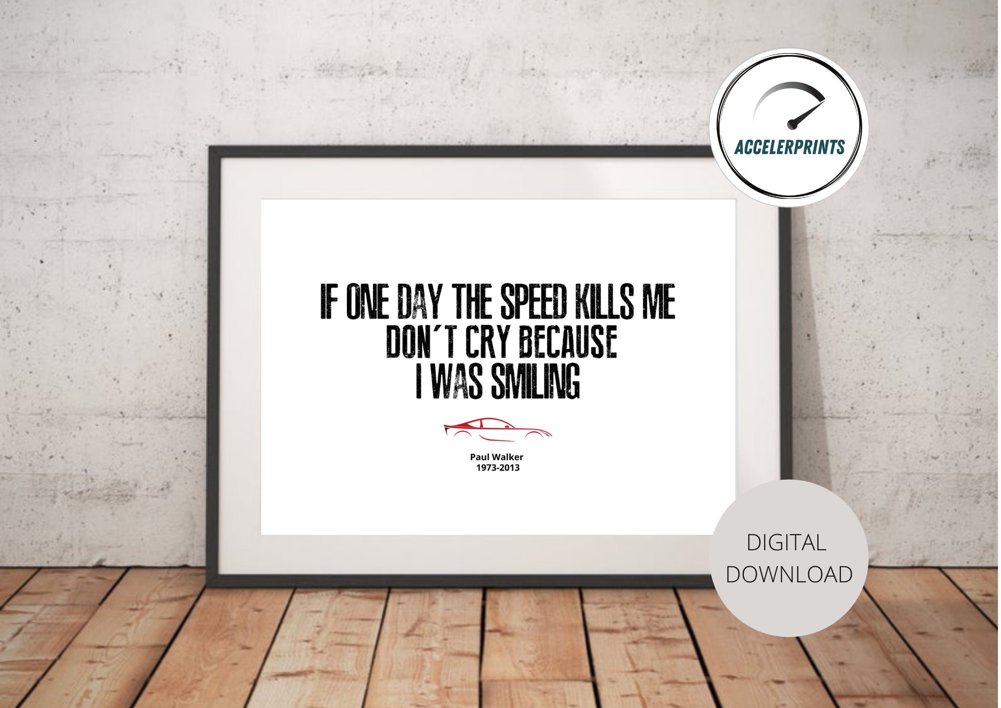 Fast and Furious, Wall Art, Birthday Gift, Fast Andfurious Poster, Paul ...