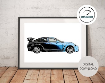Mazda Rx8 - Etsy