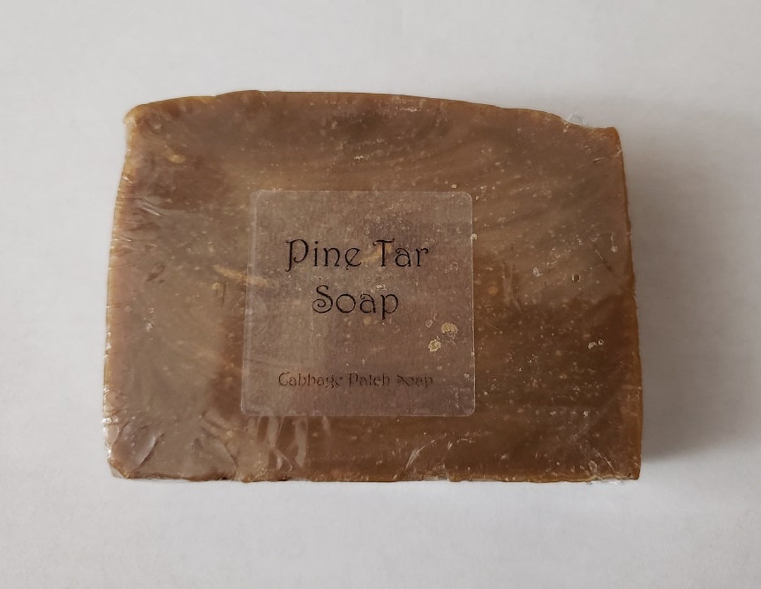 Pine Tar Bar Soap Artisan Handmade Vegan With Colloidal Oatmeal, Kaolin ...