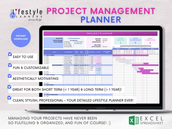 Managing Multiple Projects Excel Template