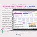 Google Sheets Weekly Planner: Customizable Task Tracker (digital ...