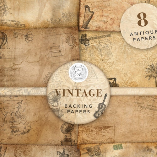 Vintage Printable Backing Papers: Digital Download Coffee - Etsy