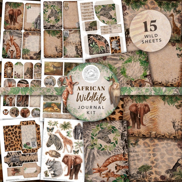 Africa Digital Paper - Etsy