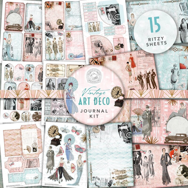 Art Deco Journal - Etsy