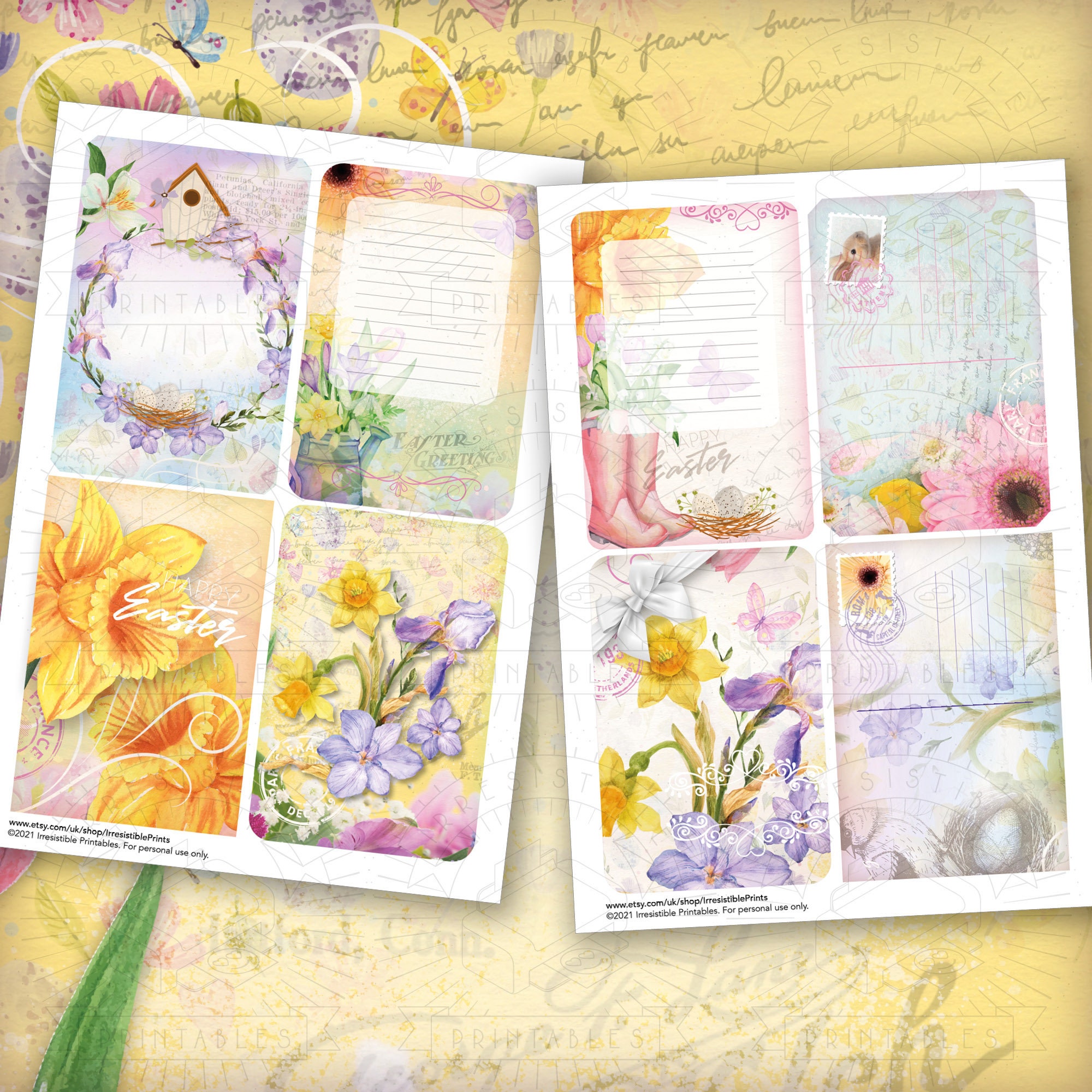 Spring Flowers Junk Journal Printable Kit: Digital Download | Etsy