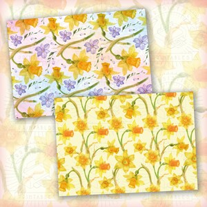 Spring Printable Backing Papers: Digital Download, Easter, Flowers ...
