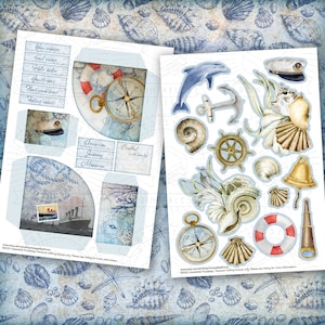 Vintage Cruise Voyage Junk Journal Printable Kit: Digital Download ...