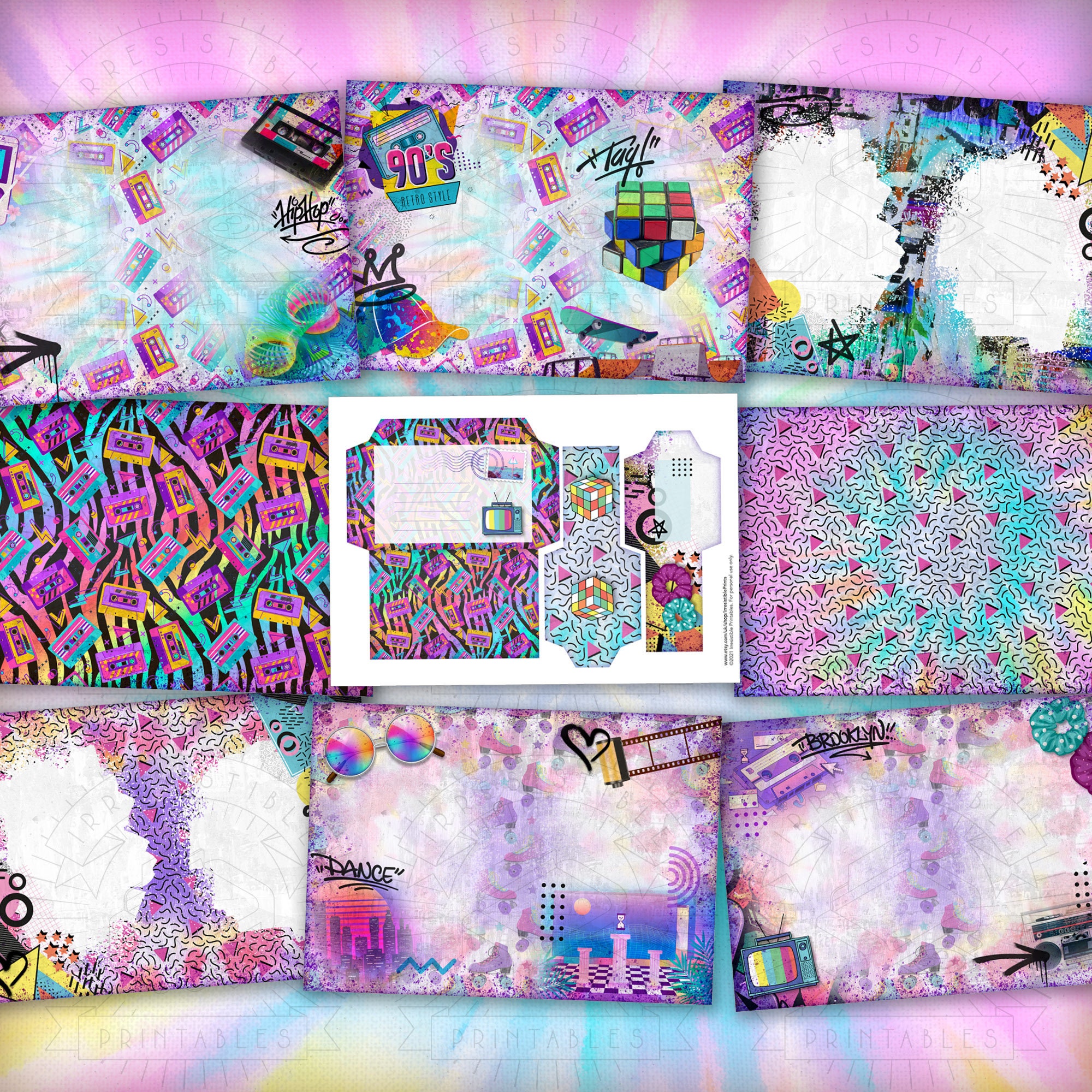 Totally Rad Junk Journal Printable Kit: Digital Download - Etsy UK