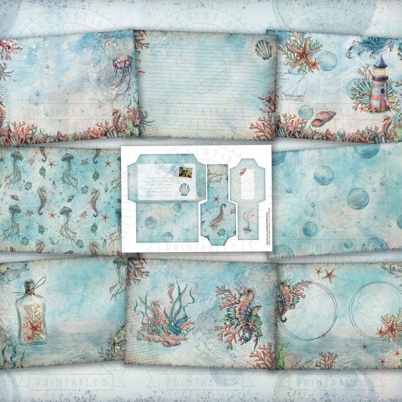 Vintage Ocean Nature Junk Journal Printable Kit: Digital - Etsy