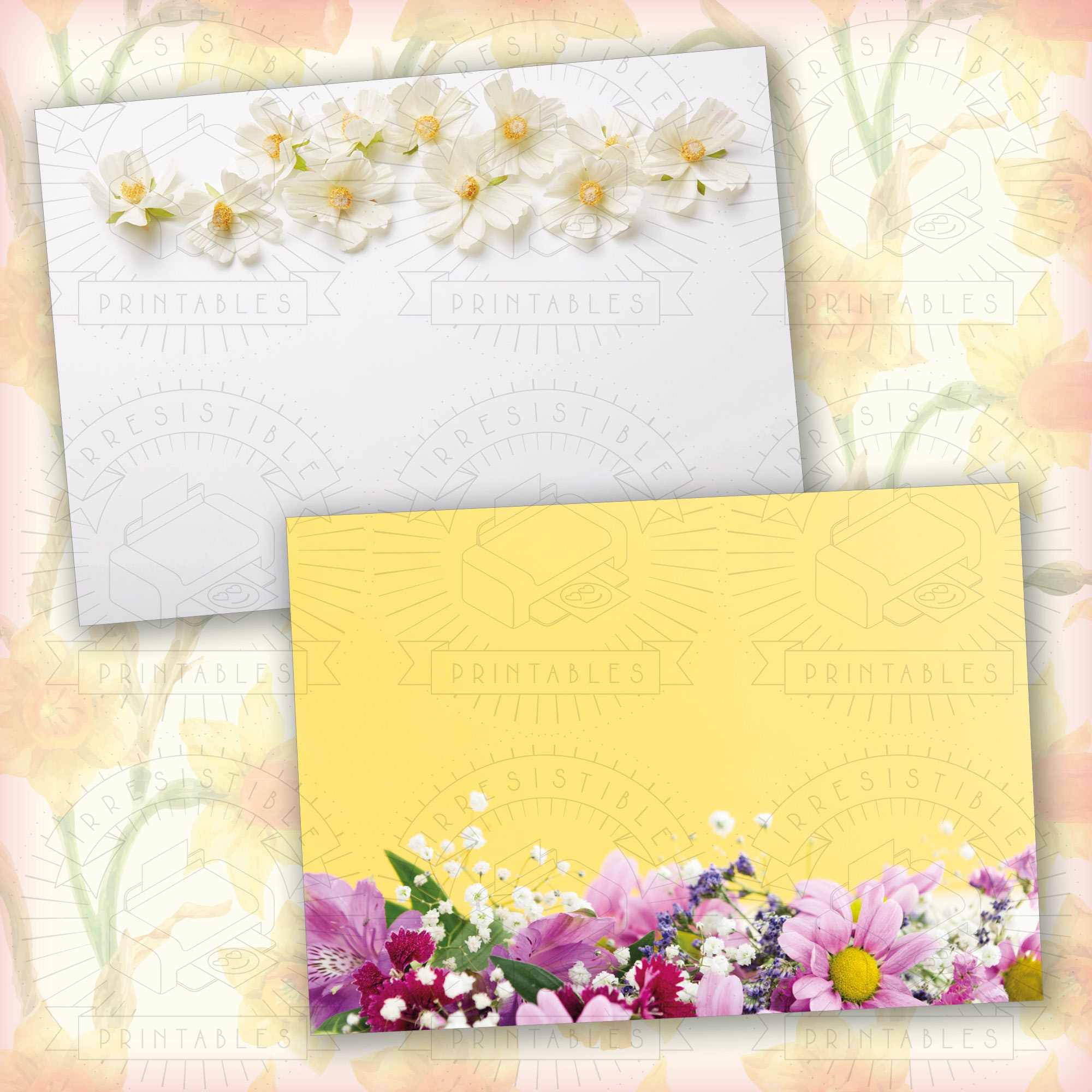 Spring Printable Backing Papers: Digital Download Easter - Etsy