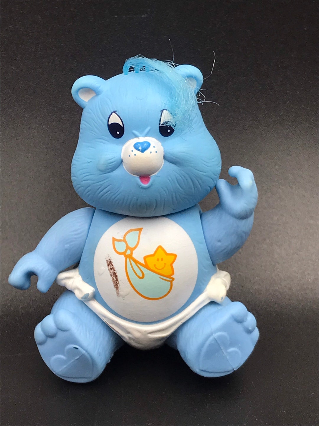 Vintage Care Bear Kenner Carebear Baby Tugs Blue Care Bear Poseable 80s ...
