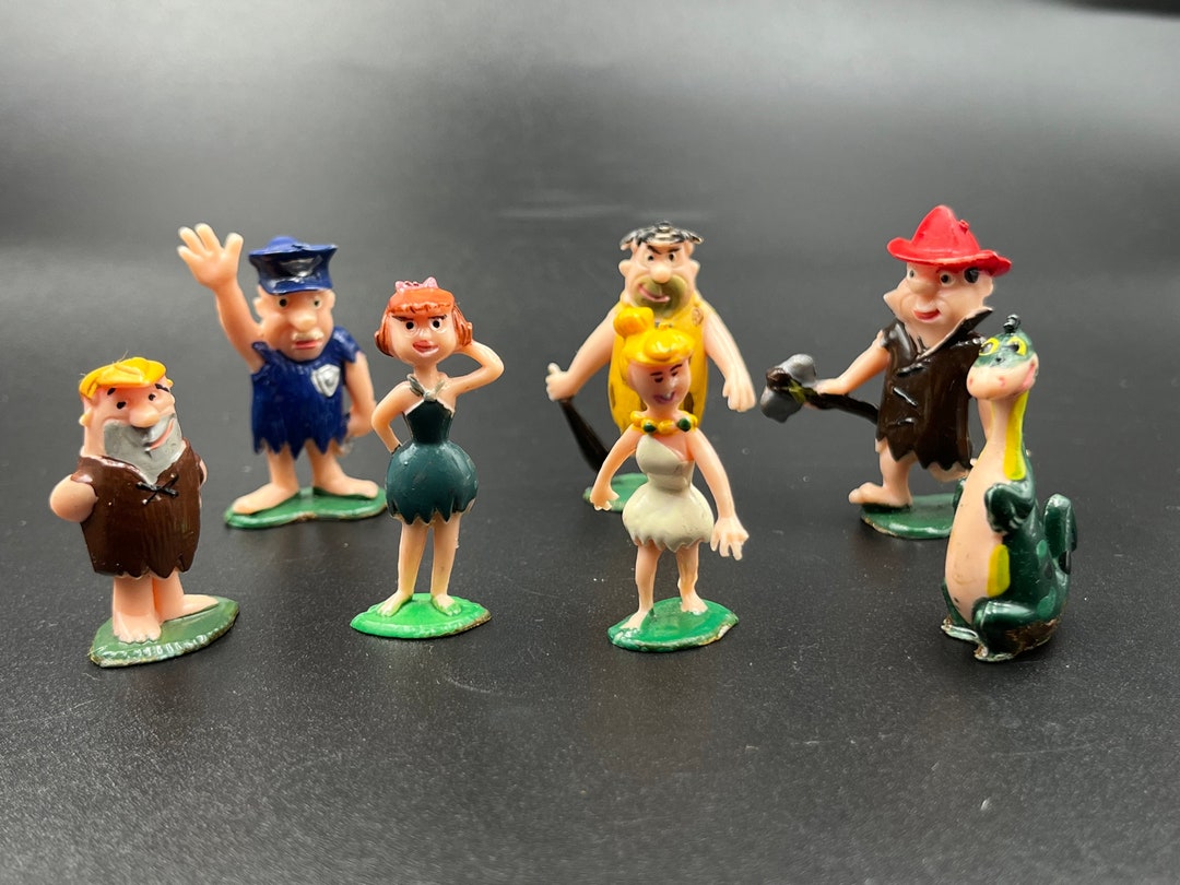 Vintage Marx Hanna-barbera TV Tinykins Flintstones Characters Painted ...