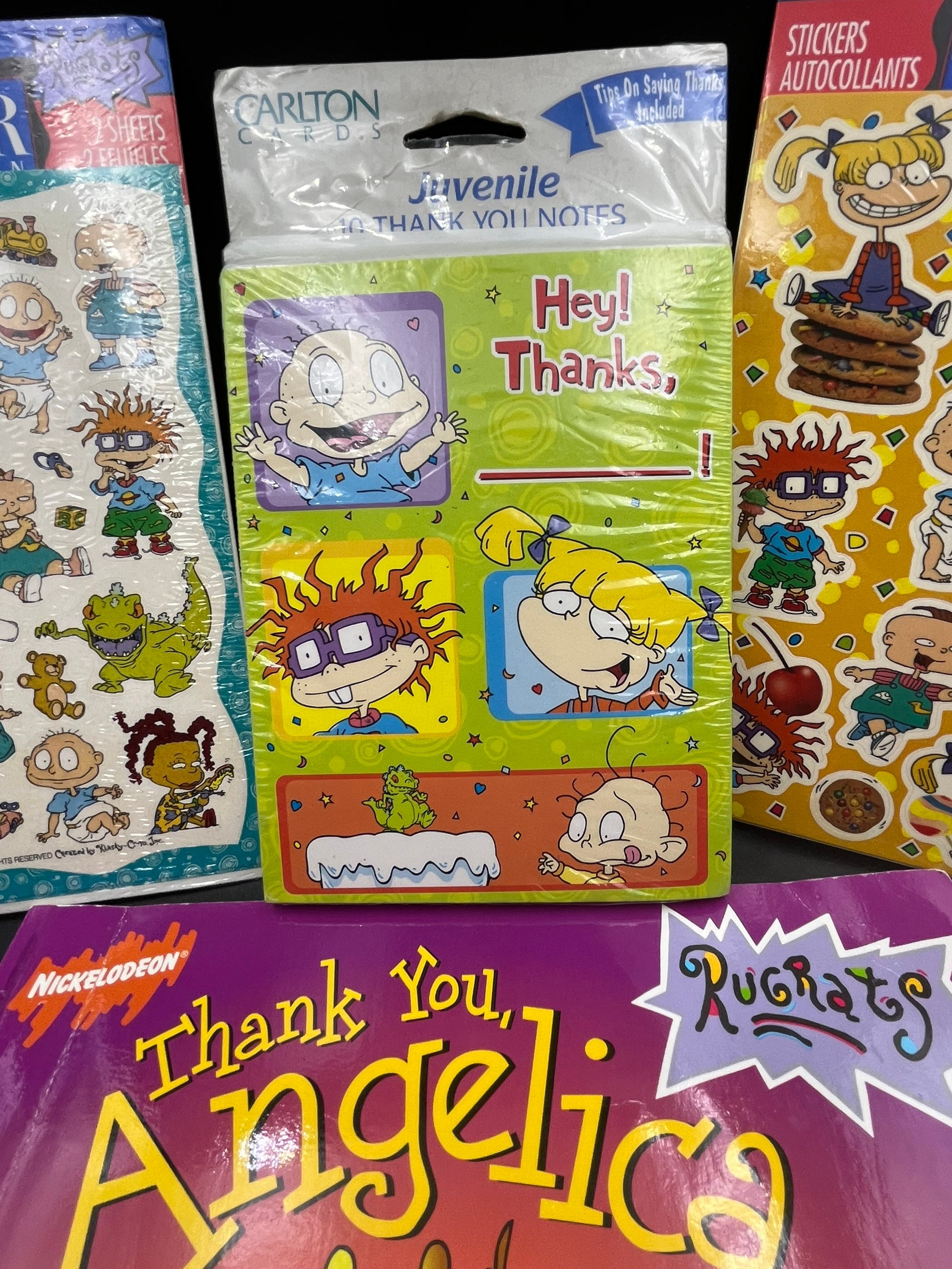 Vintage Rugrats Bundle Sticker Sheets Thank You Cards and - Etsy