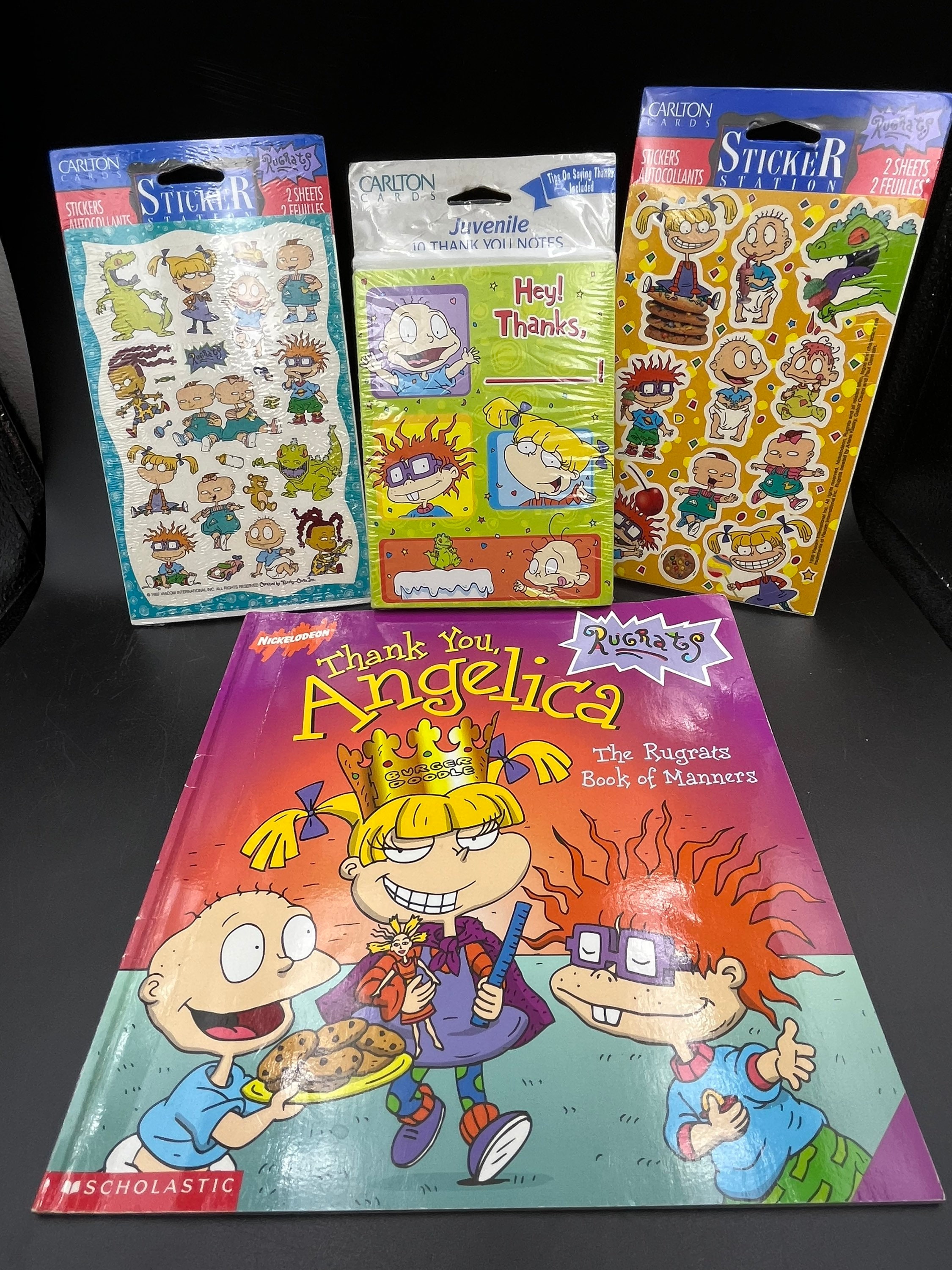Vintage Rugrats Bundle Sticker Sheets Thank You Cards and - Etsy