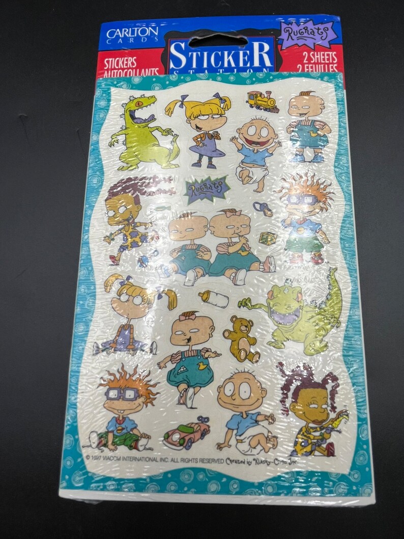 Vintage Rugrats Bundle Sticker Sheets Thank You Cards and - Etsy