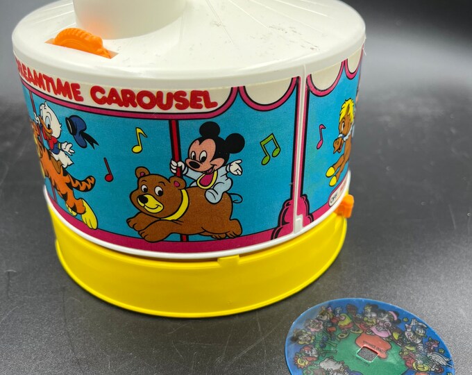 Vintage 1988 Disney Dreamtime Carousel Projector Music With a Disc ...