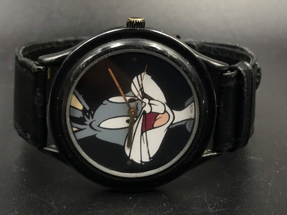 Vintage Looney Tunes Bugs Bunny Watch Warner Bros 1993 Gem