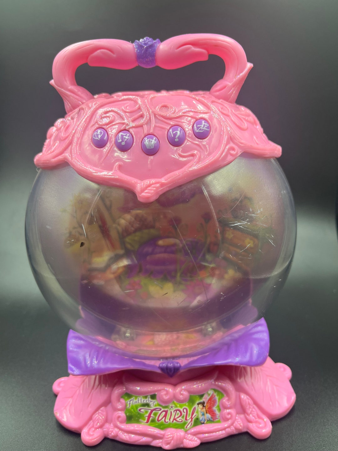 Vintage Flutterby Fairy Globe Talking Singing Dancing Fairy With Lights ...