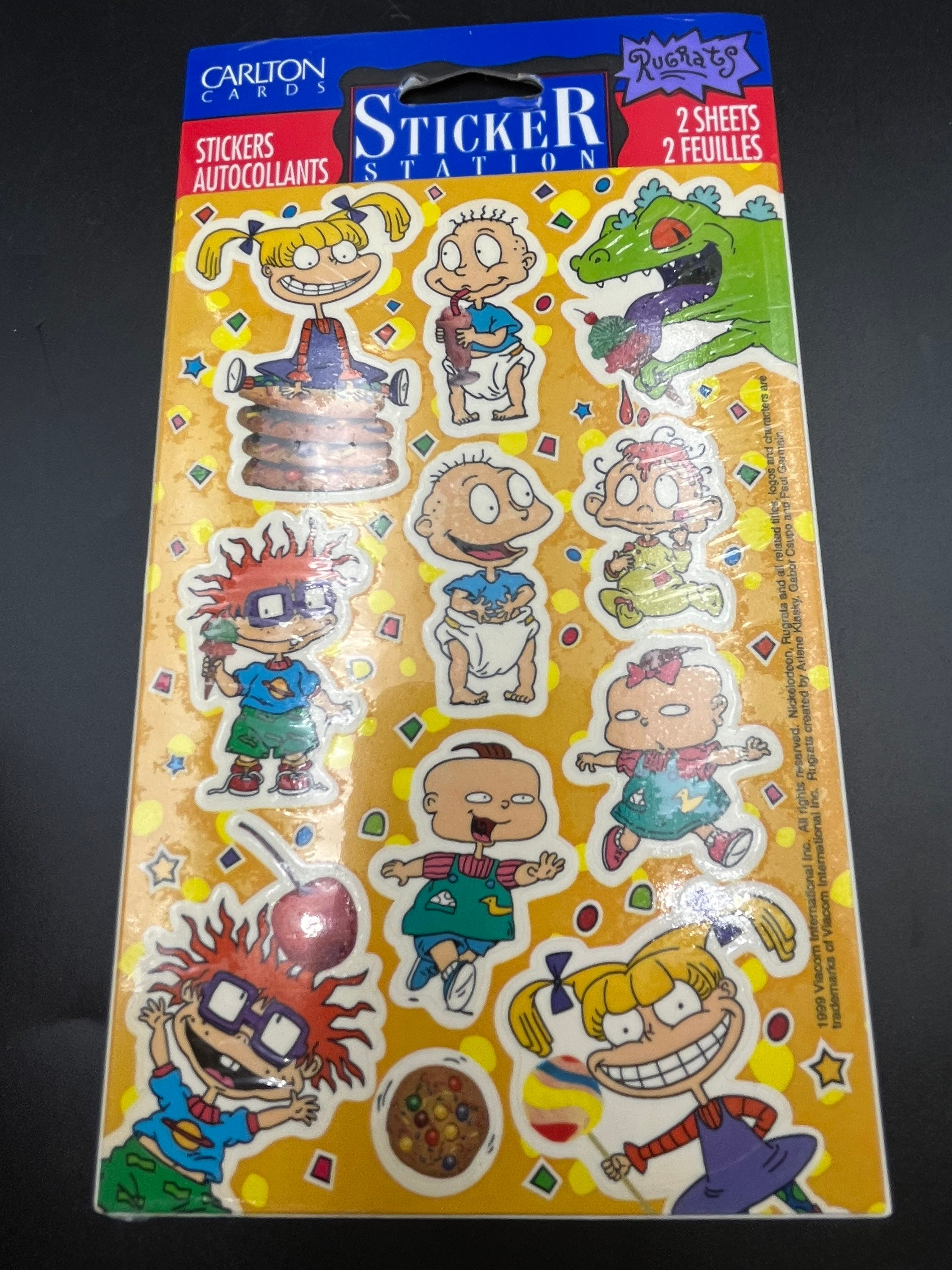 Vintage Rugrats Bundle Sticker Sheets Thank You Cards and - Etsy