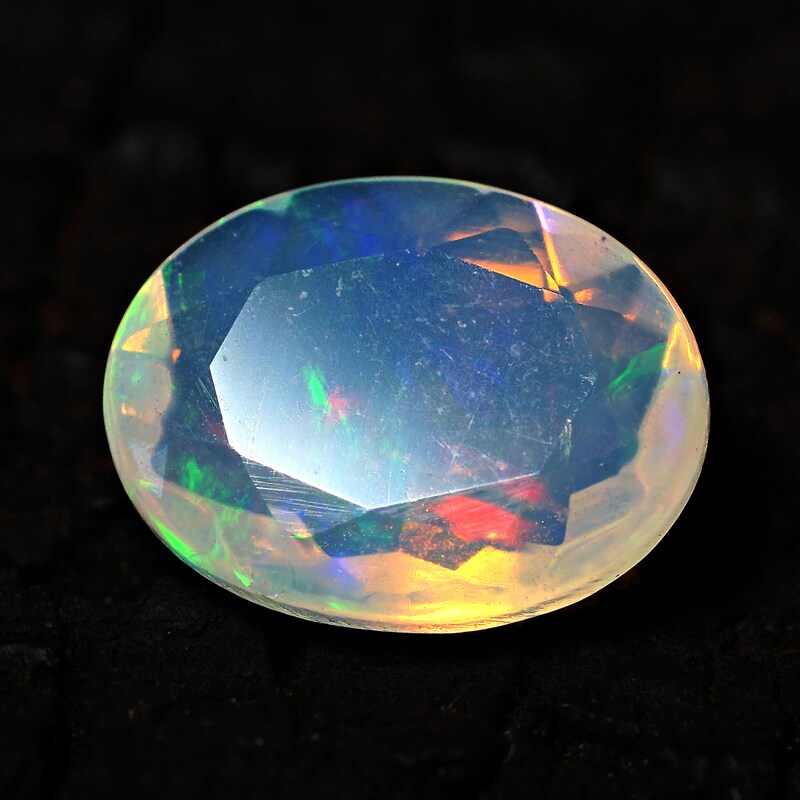 Faceted Opal - Etsy