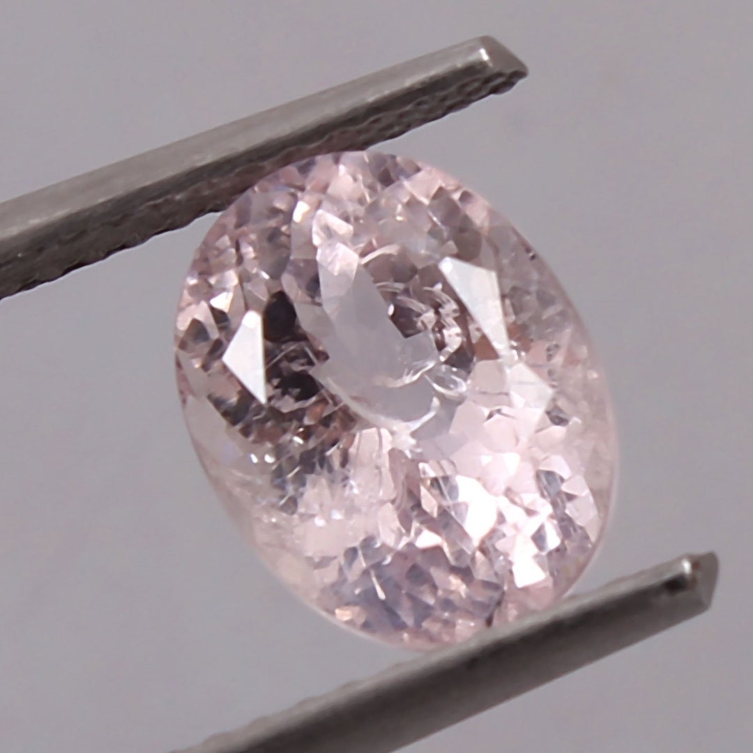 Peach Morganite Oval Cut Loose Gemstone Natural Morganite - Etsy