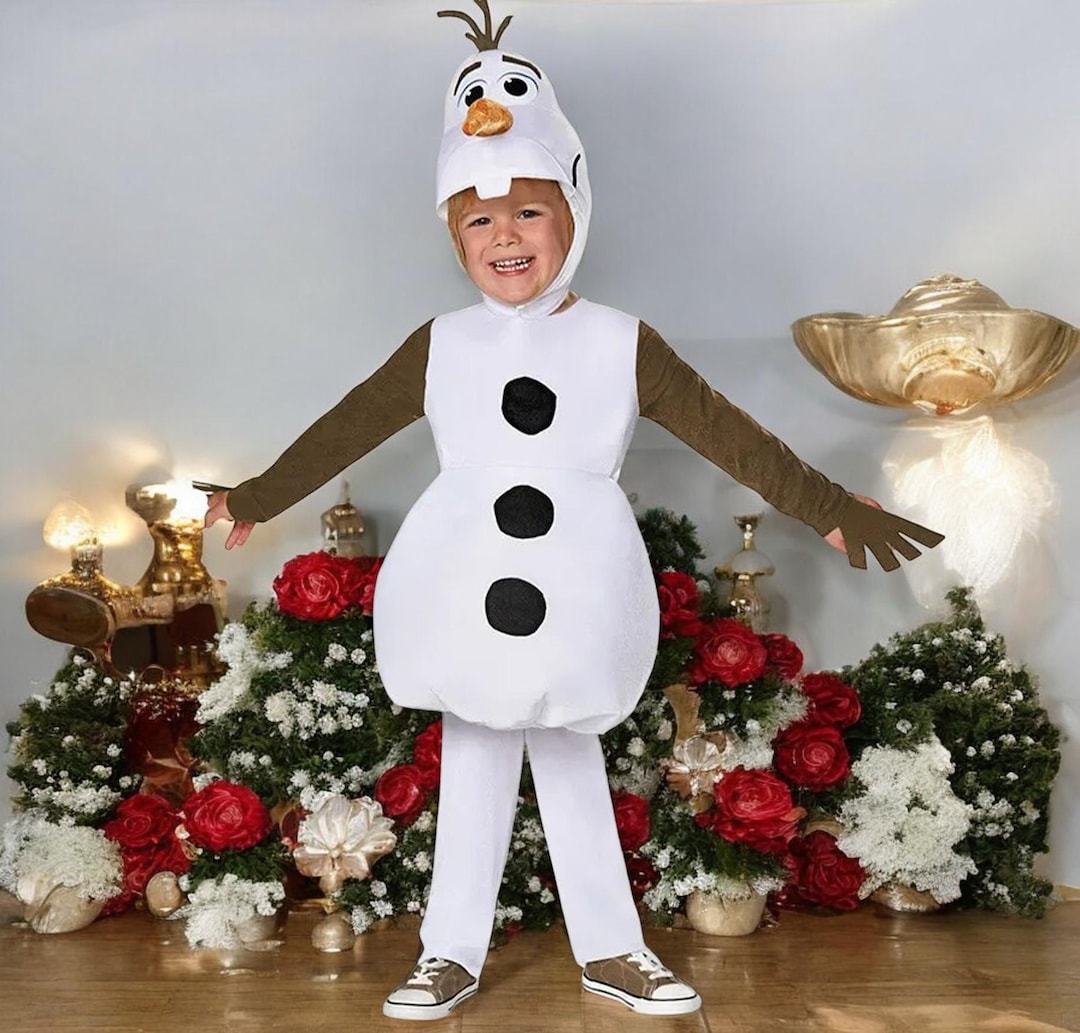 New Year Christmas Girls Olaf Cosplay Costume Frozen Deluxe Toddler ...