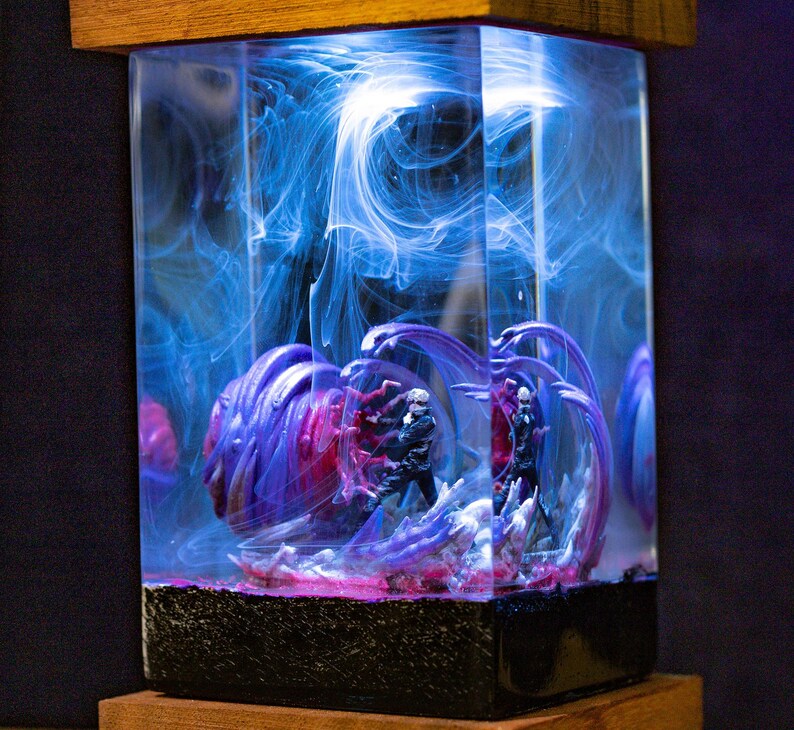 Go.jo Sat.oru Epoxy Resin Wood Lamp Night Light Unique Her Him Mom Dad ...