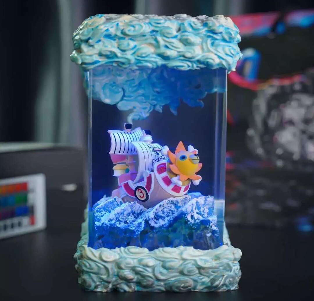 Thousand Sunny Lamp, Anime Epoxy Resin Lamp, Custom Resin Epoxy Lamp ...