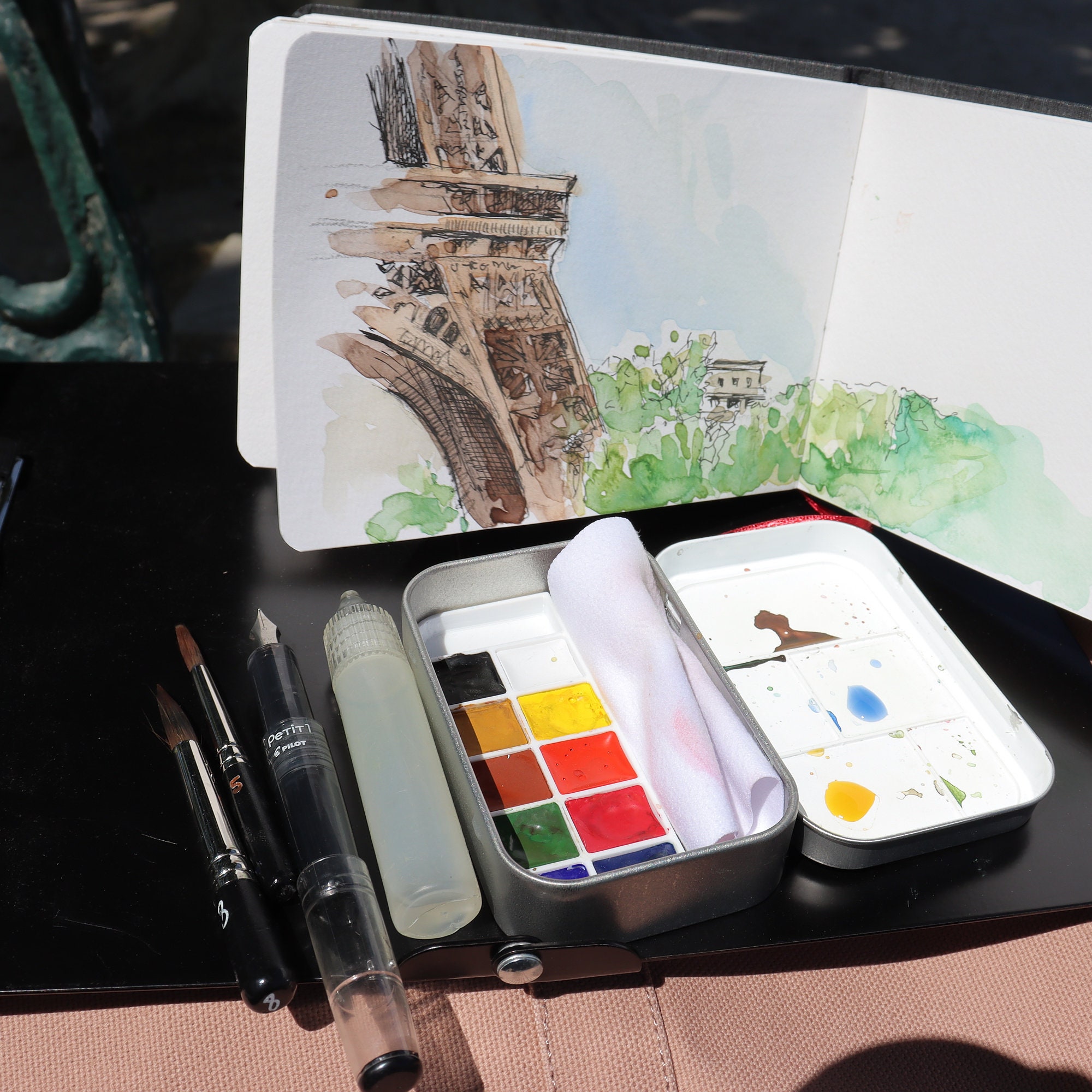 Ultra Compact Travel Watercolor Set 10 Colors - Etsy