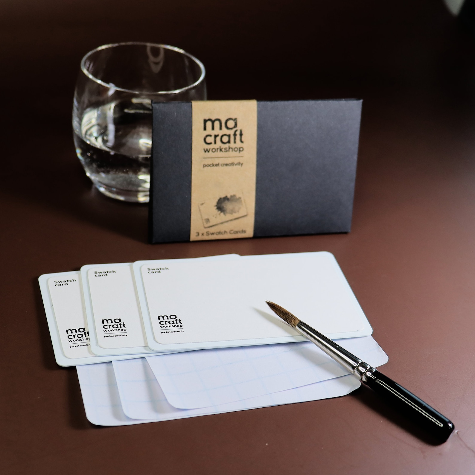 3x Color Swatch Card Watercolor Paper Plastified - Etsy