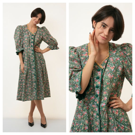 70s Vintage Sundress Medieval Alpen Austrian Dirndl - Etsy