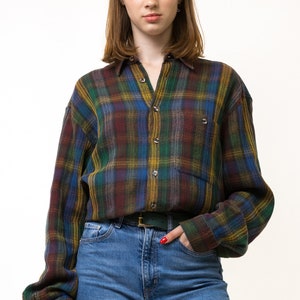 80s Vintage Vtg Rare Viscose Natural Fabric Long Sleeve - Etsy
