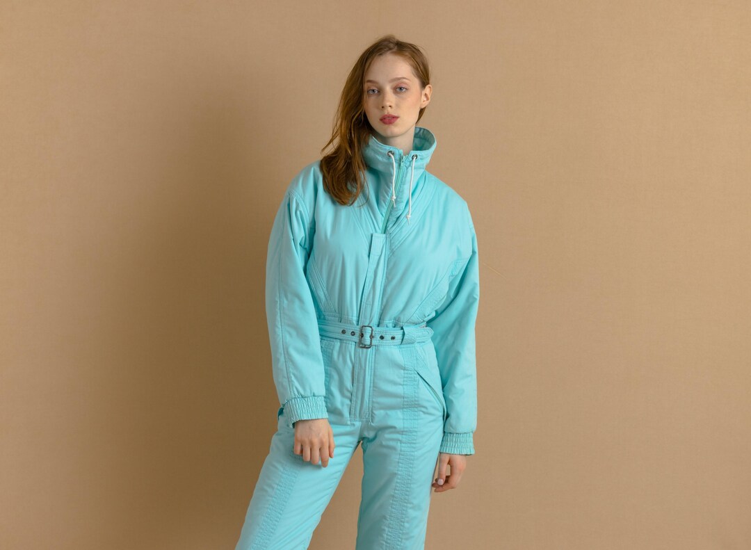 90s Vintage Vtg Rare Winter Blue Padded Lined With Elasticated Waist ...