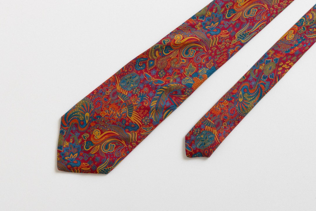 Vintage Nina Ricci Tie Abstract Pattern Print Necktie Retro Beautiful ...