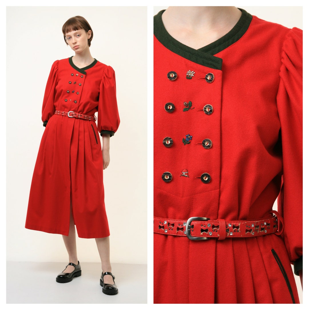 70s Vintage Sundress Medieval Alpen Austrian Dirndl Octoberfest ...