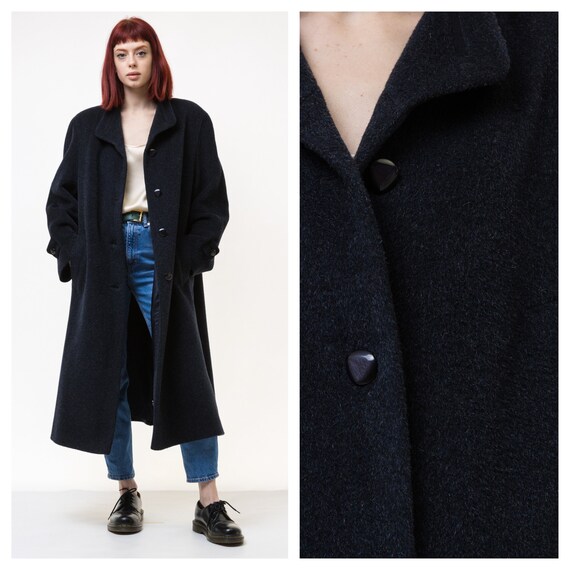 80s Woman Lambswool Mohair Coat Women Vintage 80s Win… Gem