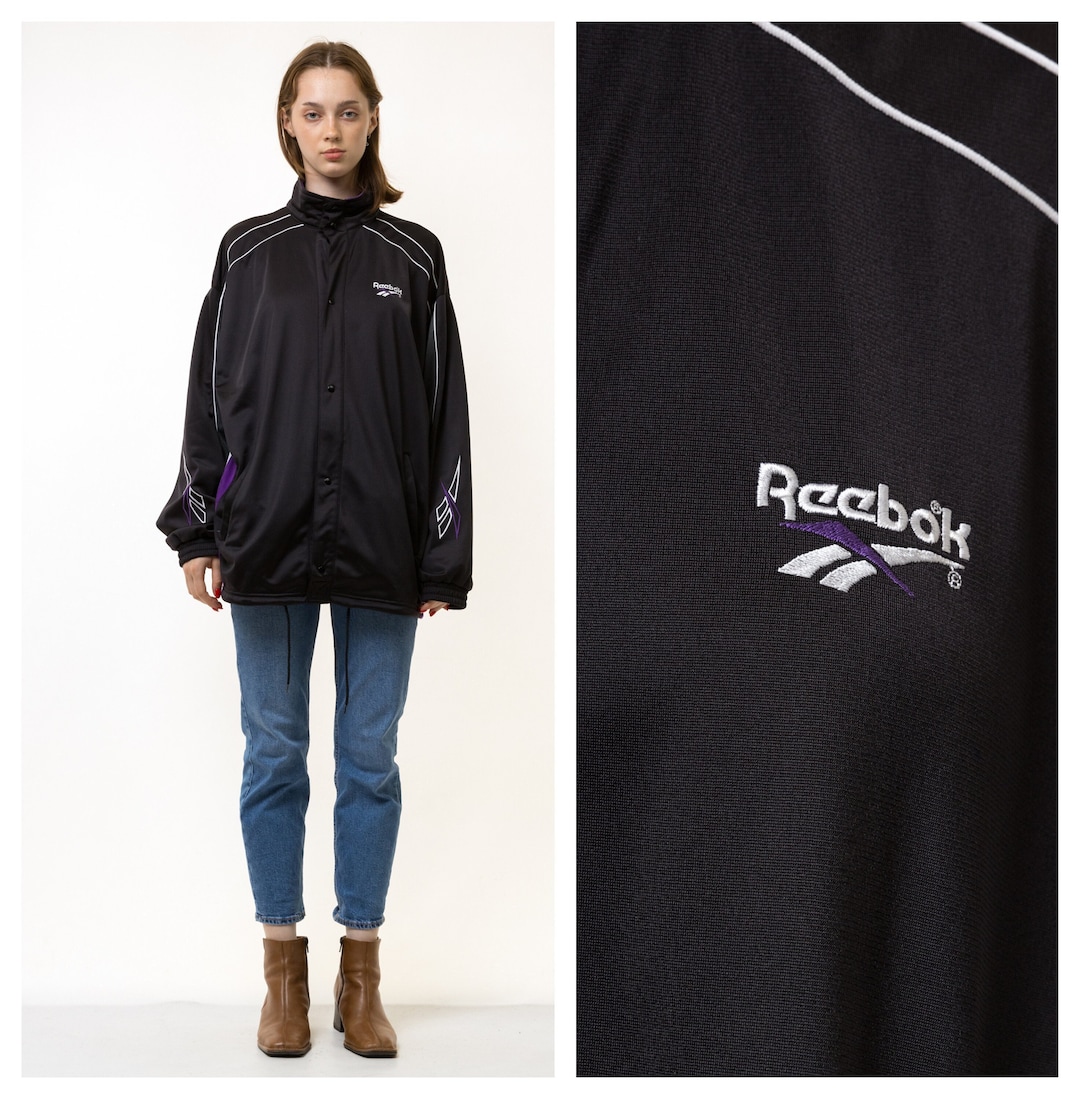 Vintage 1990s Reebok Track Jacket Large Small Logo Multicolor ...