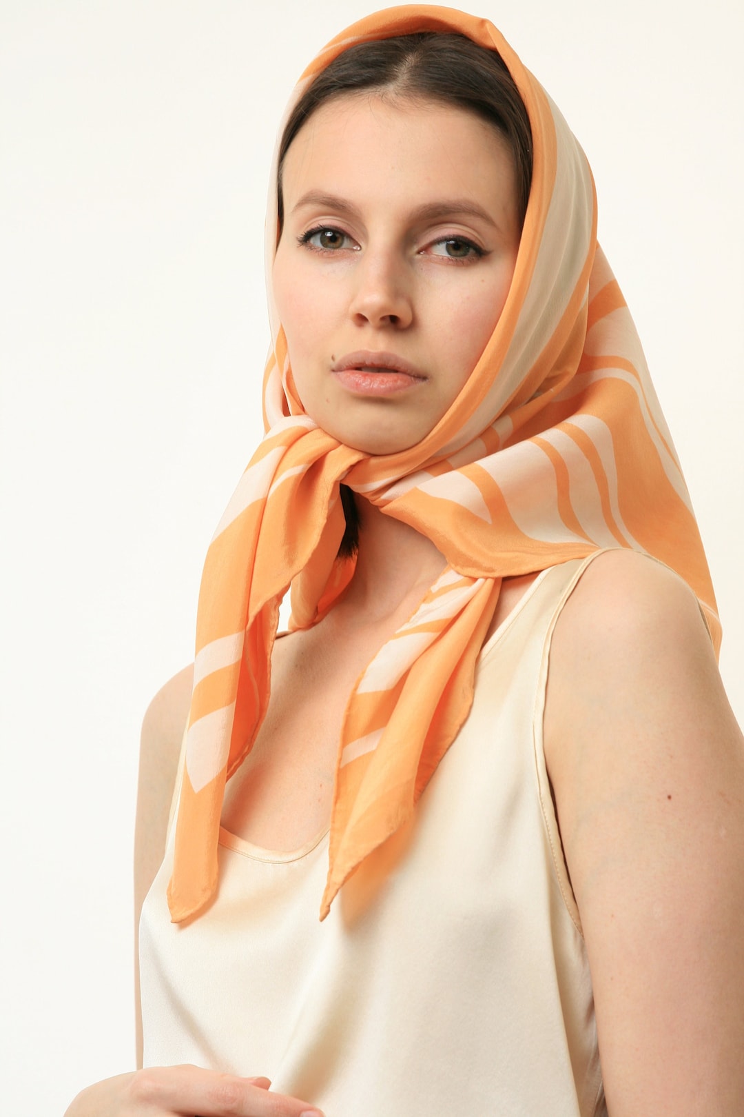 80s Vintage Vtg Pierre Michelle Pure Silk Seta Seide Soie Abstract ...