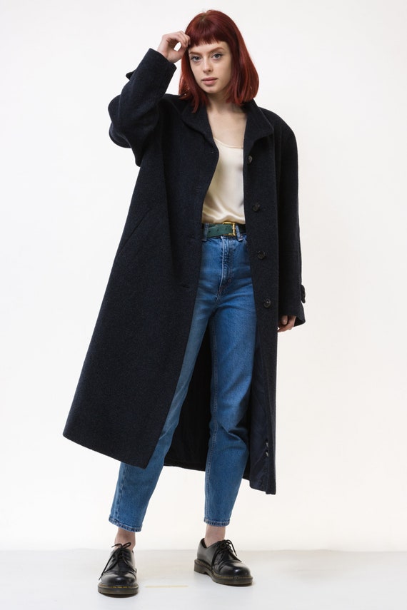80s Woman Lambswool Mohair Coat Women Vintage 80s Win… Gem